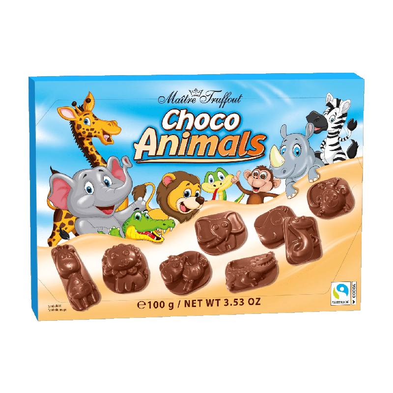 Milk chocolate choco animals 100g - S&T trade